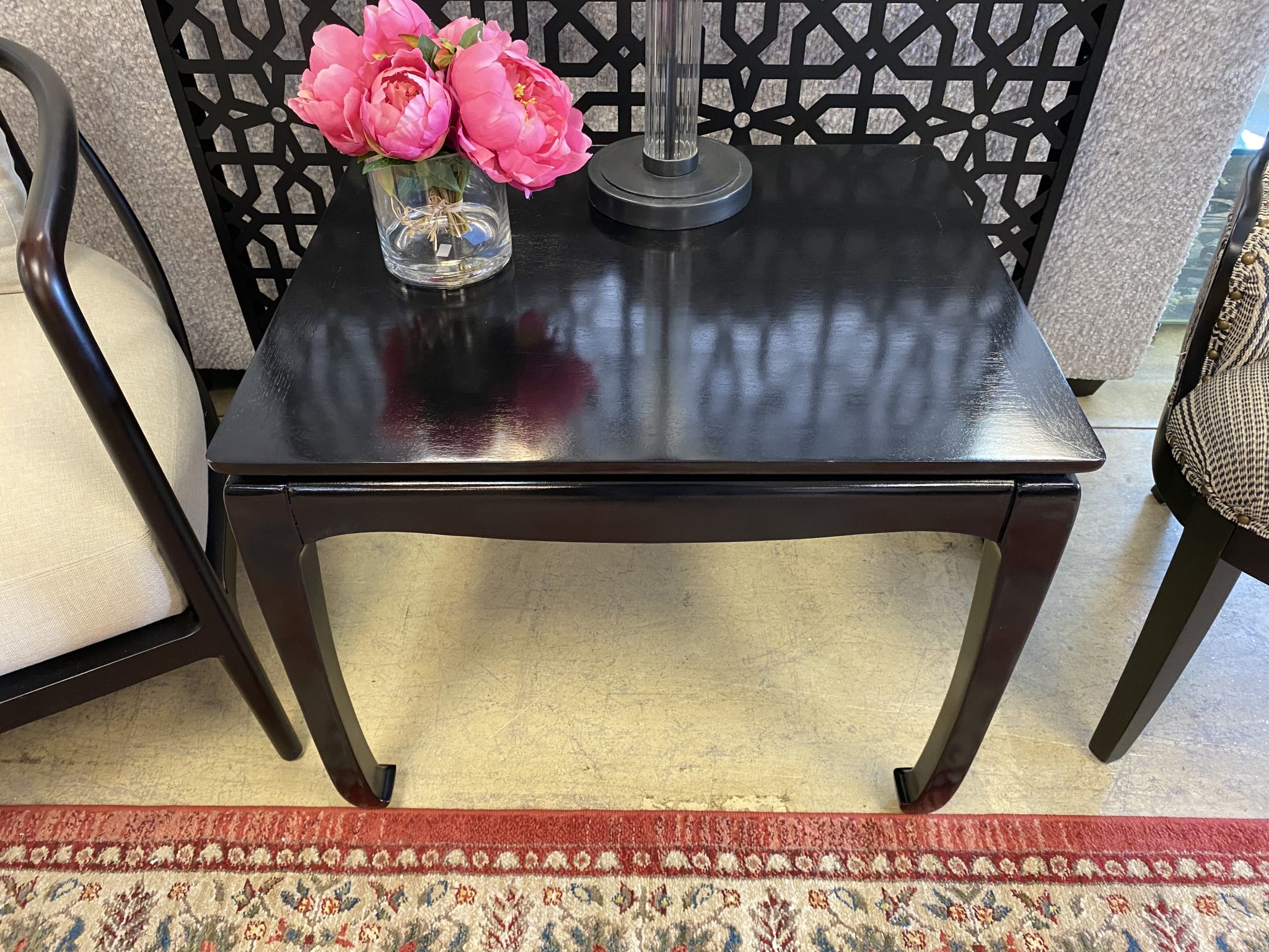 2 ~ Vintage Custom Black Lacquered End Tables ~ Sold Separately ...