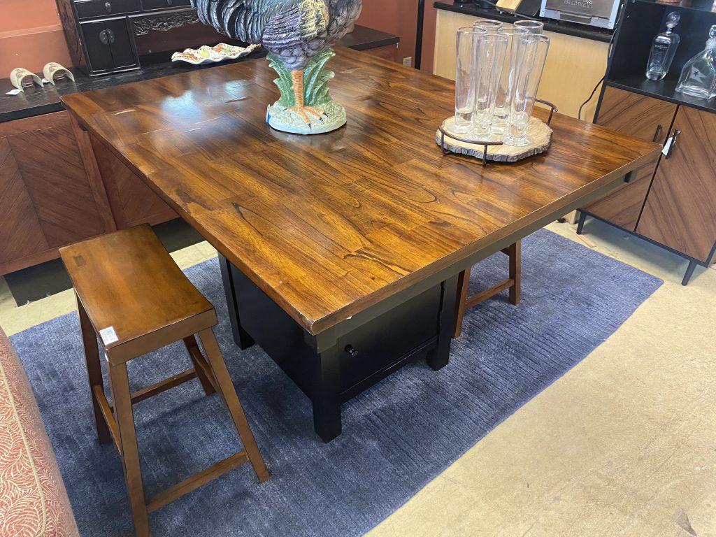 Counter Height Dining Table with Storage – Westside Furniture Consignment Emporium