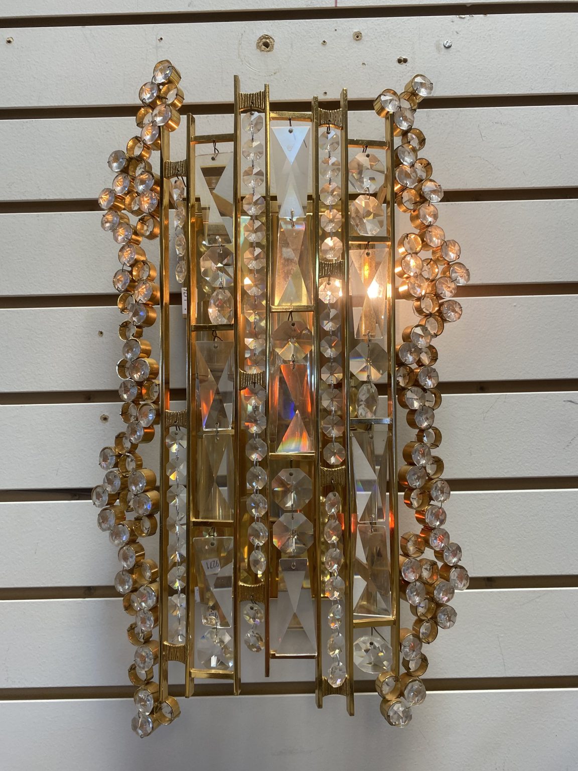 Vintage 60’s Sciolari Design Palwa Germany Crystal Sconce – Westside ...