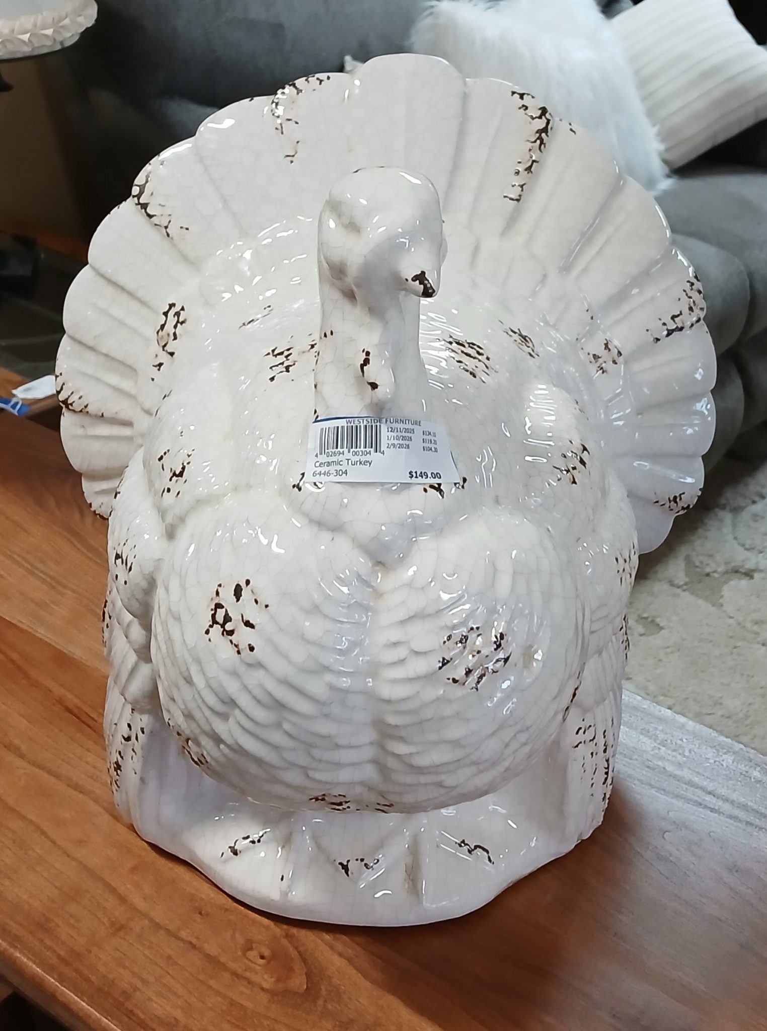 Vintage Ceramic Turkey Centerpiece – Westside Furniture Consignment ...